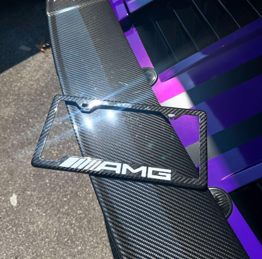AMG Fiber License Plate Frame – Real 3K Twill Weave - Etsy