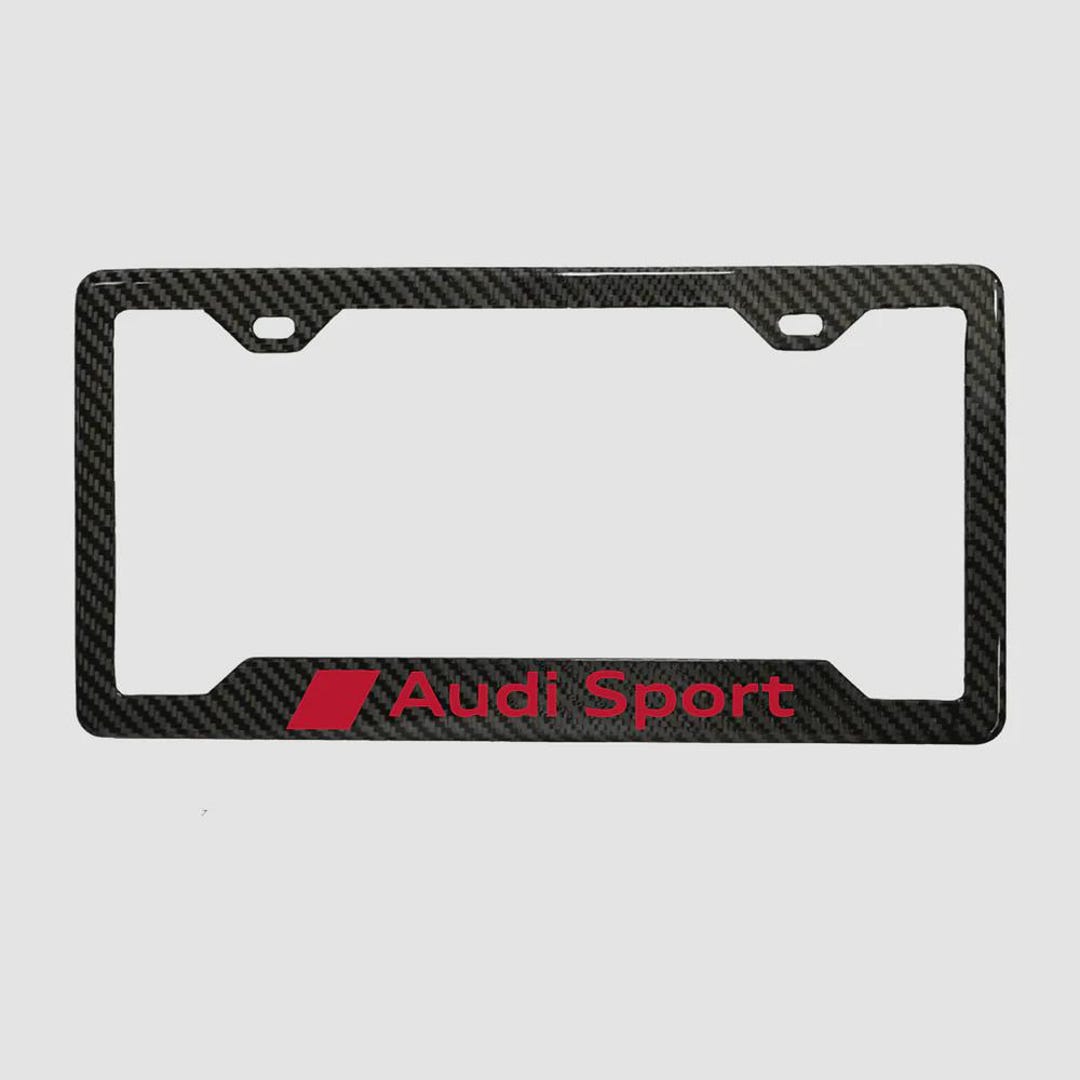 Audi Sport Carbon Fiber License Plate Frame – Real 3K Twill Weave - Etsy