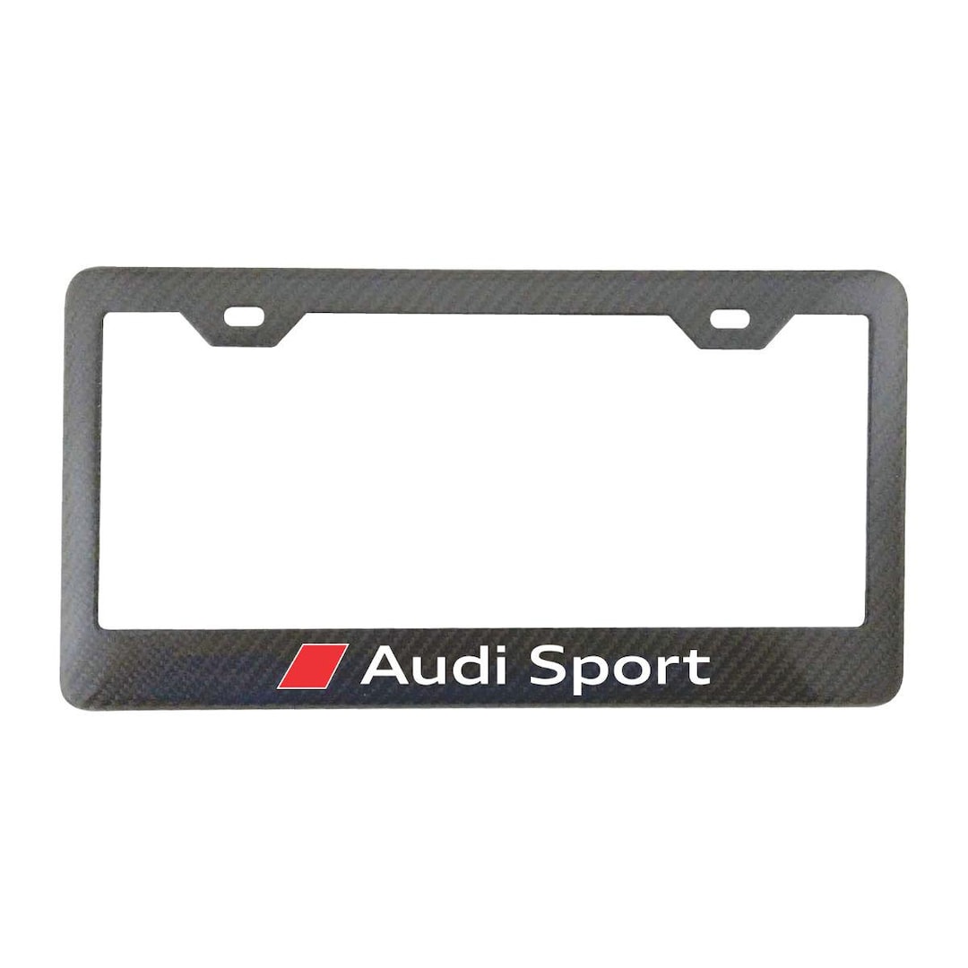 Audi Sport Carbon Fiber License Plate Frame – Real 3K Twill Weave - Etsy