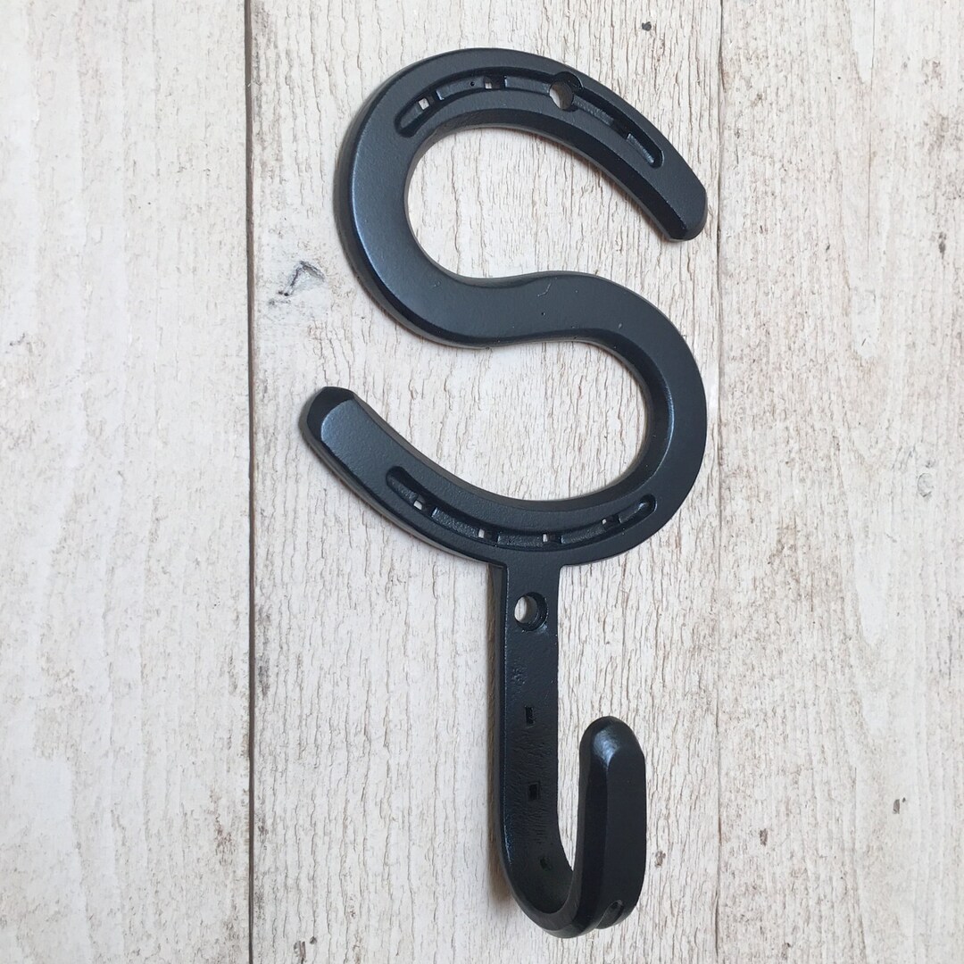 Individual Letter Wall Coat Hook Initial A - Z, Numbers 0-9, Real ...