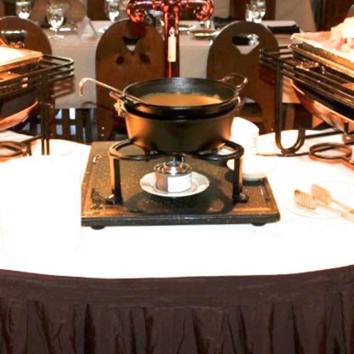 Cast Iron Pot Stand Great as Fondue Stand Sauces Chili - Etsy