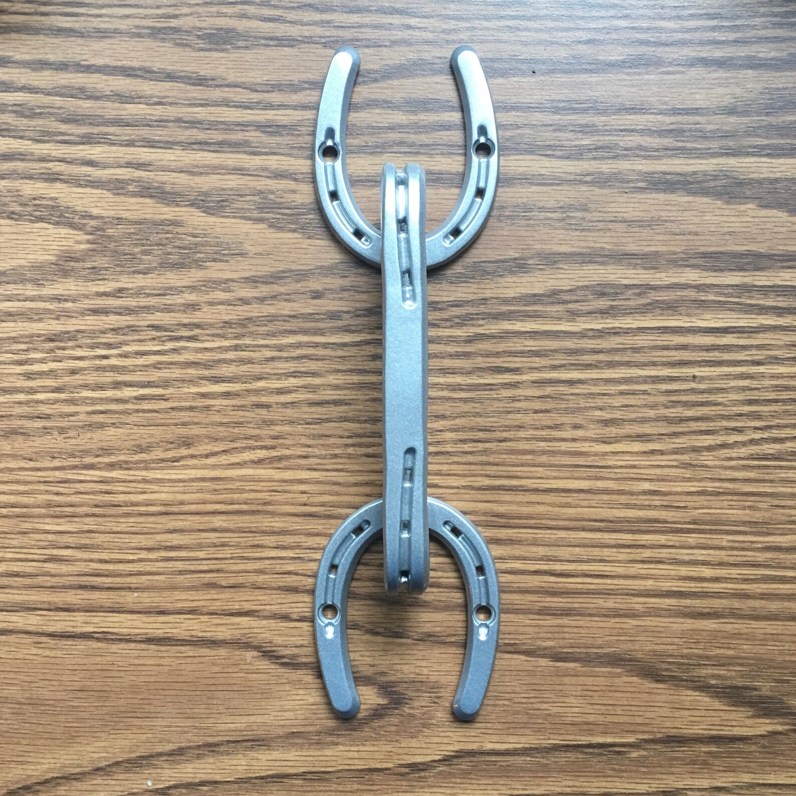 Horseshoe Barn Door Pull Handle: Silver Powder Coated Finish, Western ...