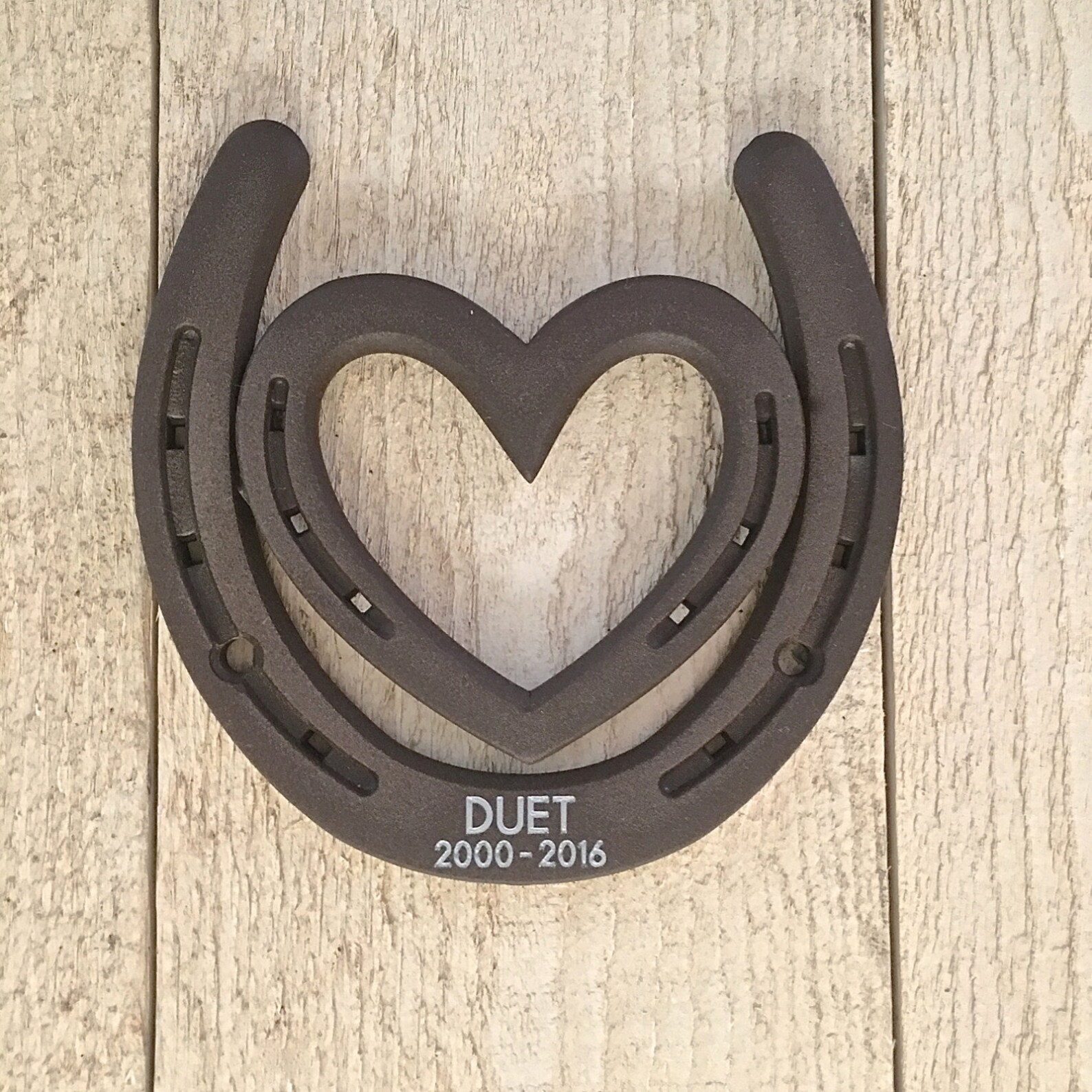 Horse Memorial Sign Horse Loss Horseshoe Heart Engraving - Etsy