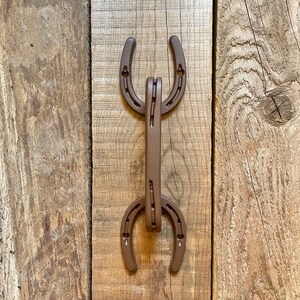 Horseshoe Barn Door Pull Handle: Silver Powder Coated Finish, Western ...
