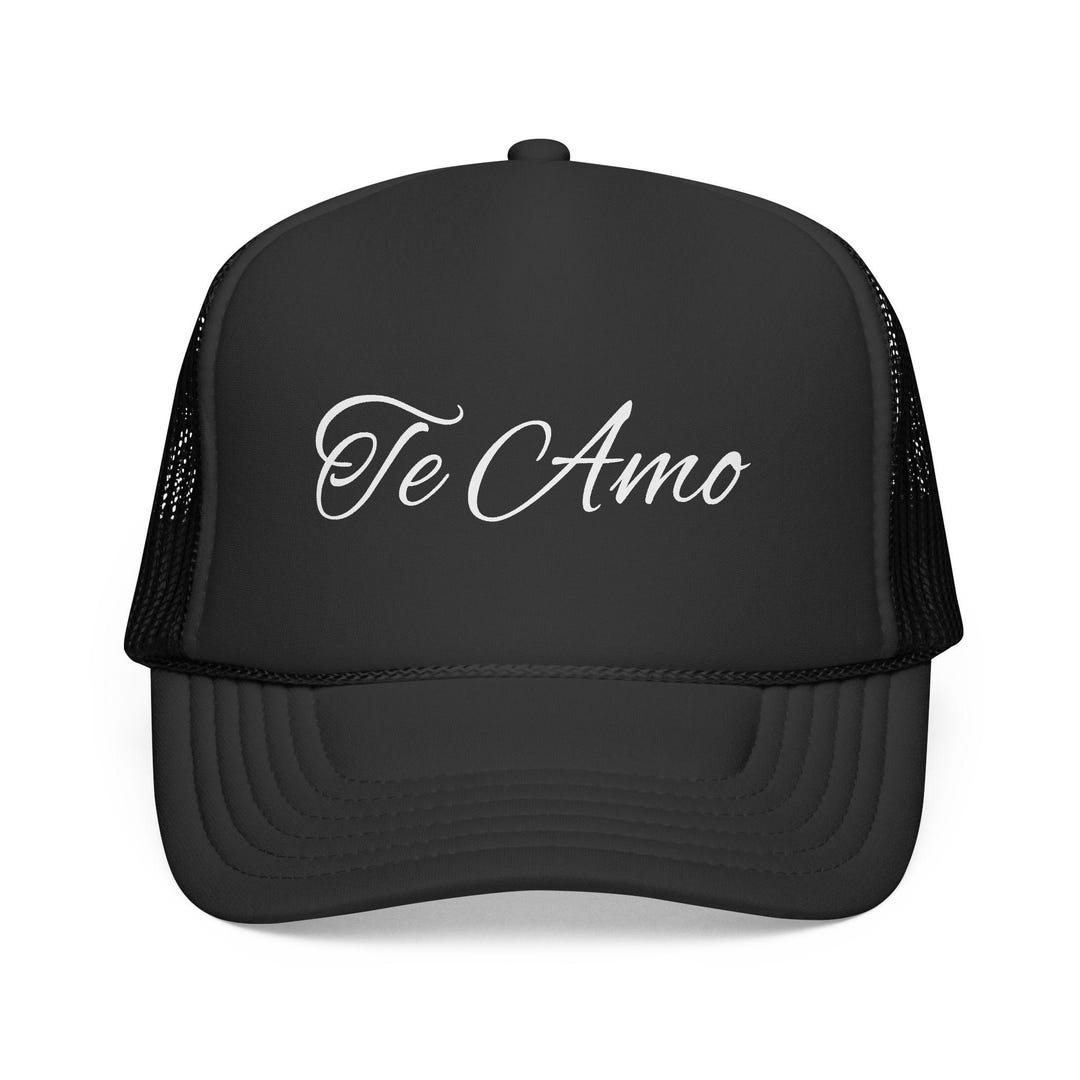 Te Amo Script Trucker Cap | Red Embroidered Love Hat - Etsy