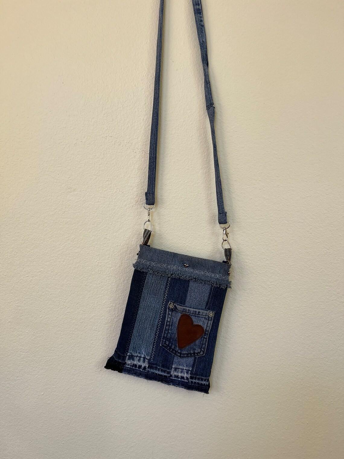 Upcycled Denim Levi Crossbody Purse - Etsy