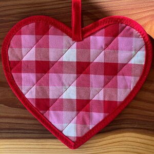 Valentines Heart Shaped Pot Holder/hot Pad - Etsy