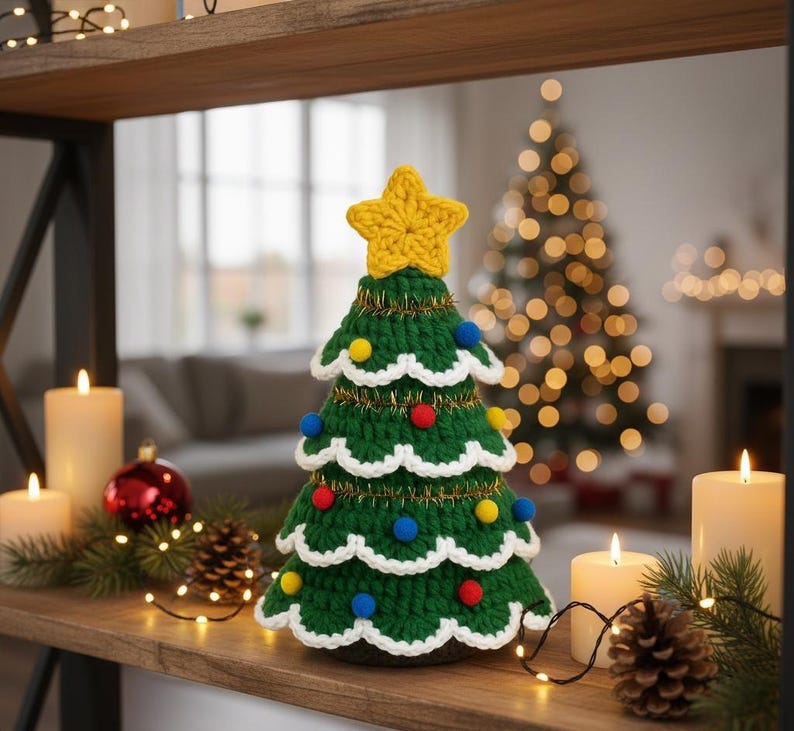 Mini Crochet Christmas Tree Pattern | Beginner Amigurumi (PDF Pattern ...