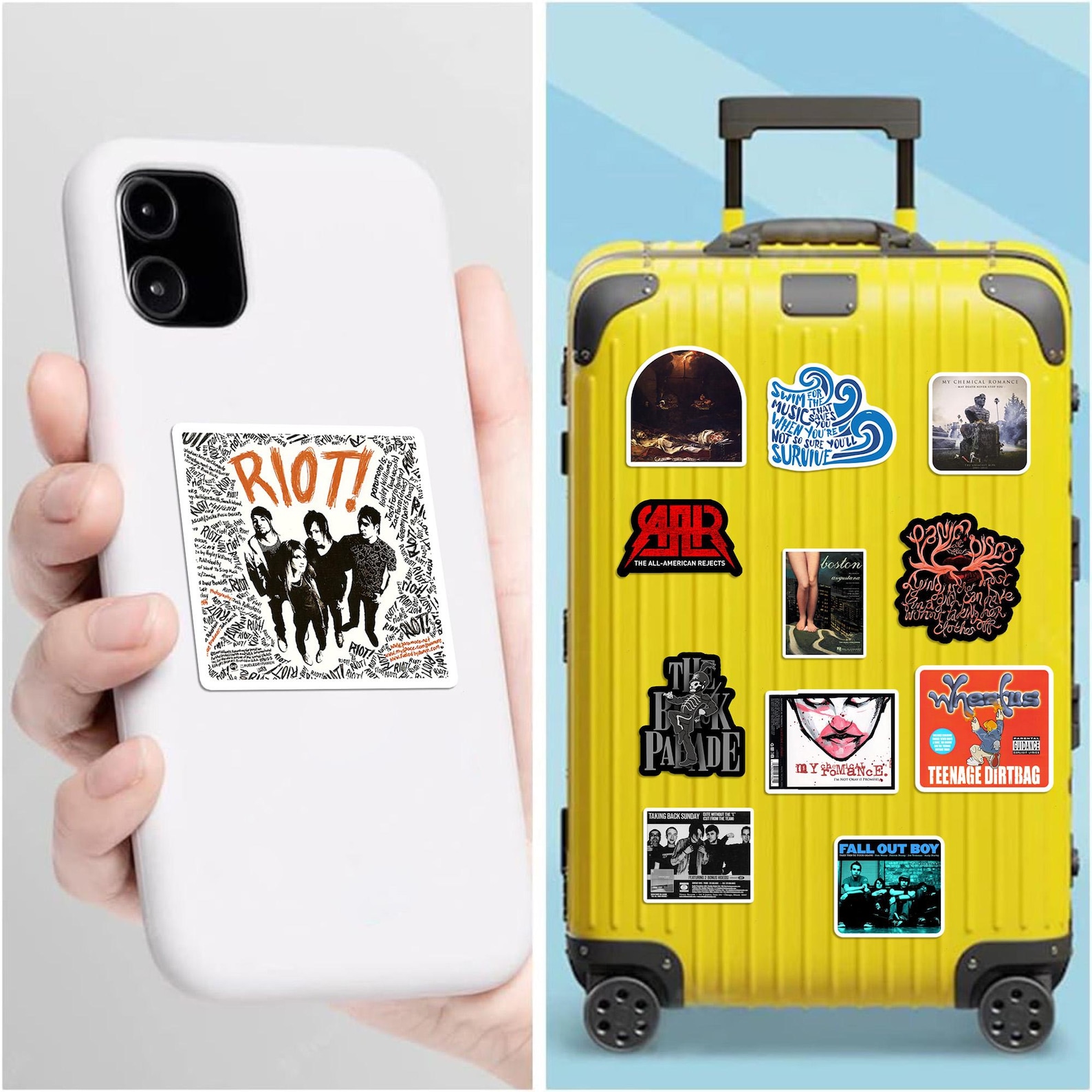 2000s Emo Pop Punk Sticker Sheet– Vinyl Decals for Laptop, Gifts 40 ...
