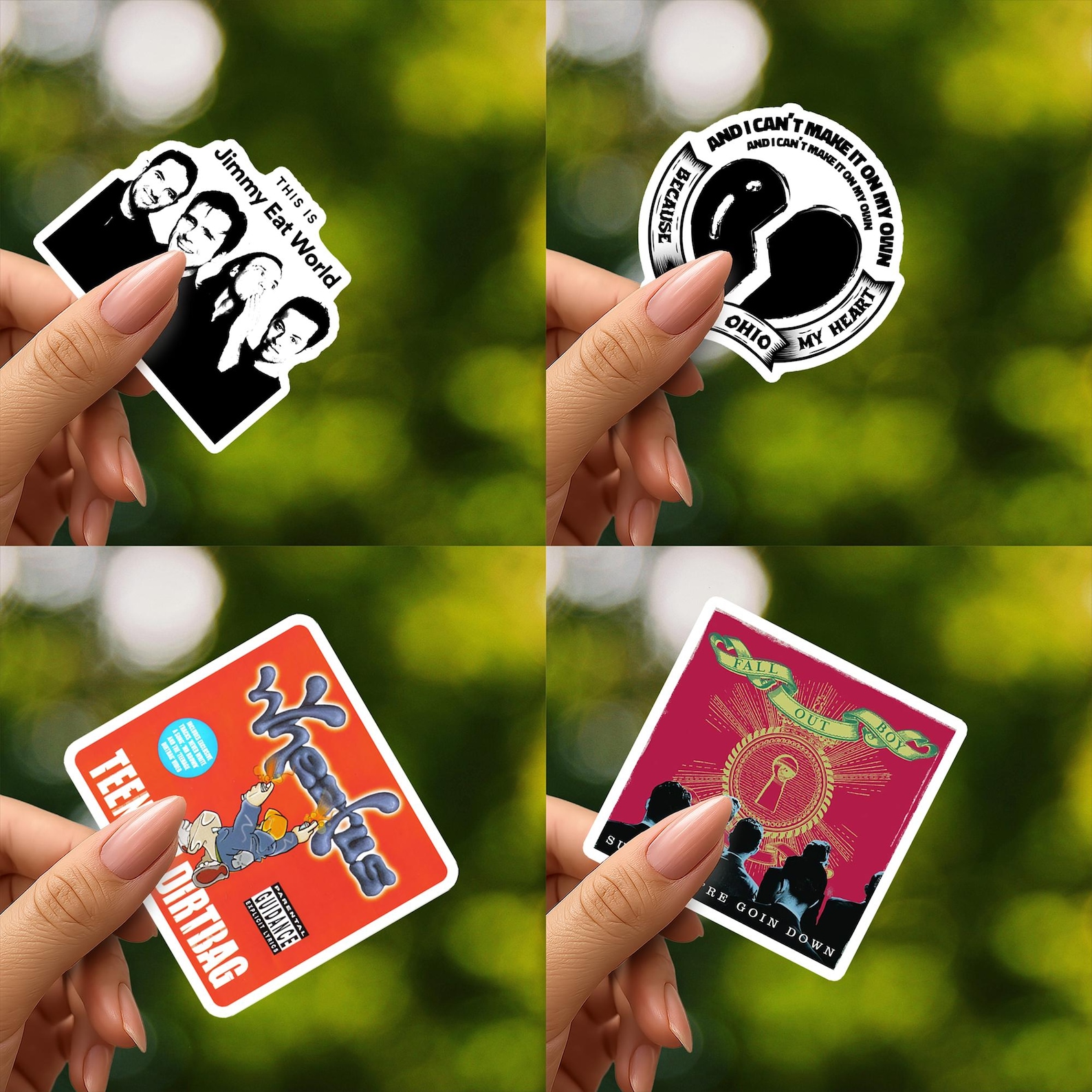 2000s Emo Pop Punk Sticker Sheet– Vinyl Decals for Laptop, Gifts 40 ...