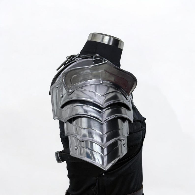 Medieval Knight Gorget and Pauldron Set | Handmade Steel Shoulder Armor ...