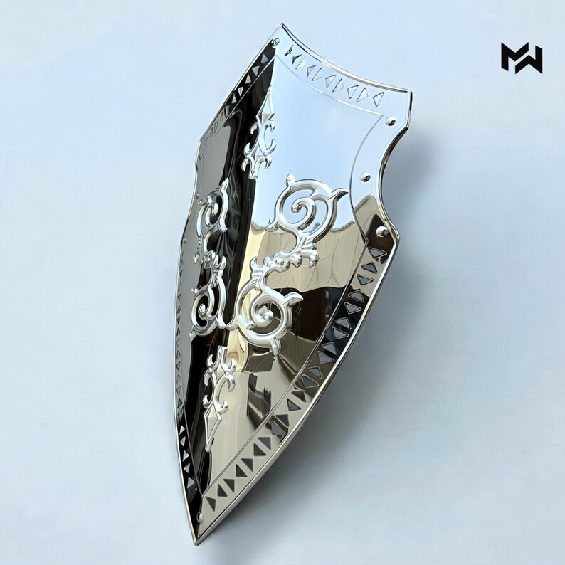 Medieval Knight Steel Shield | Gothic Engraved Battle Armor, 28 Inch - Etsy