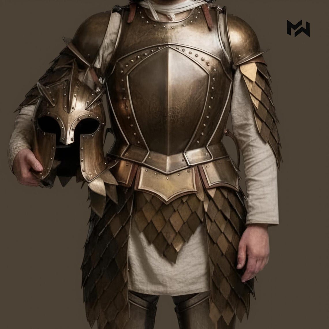 Handmade Owl Inspired King’s Guard Full Body Armor | Golden Steel ...