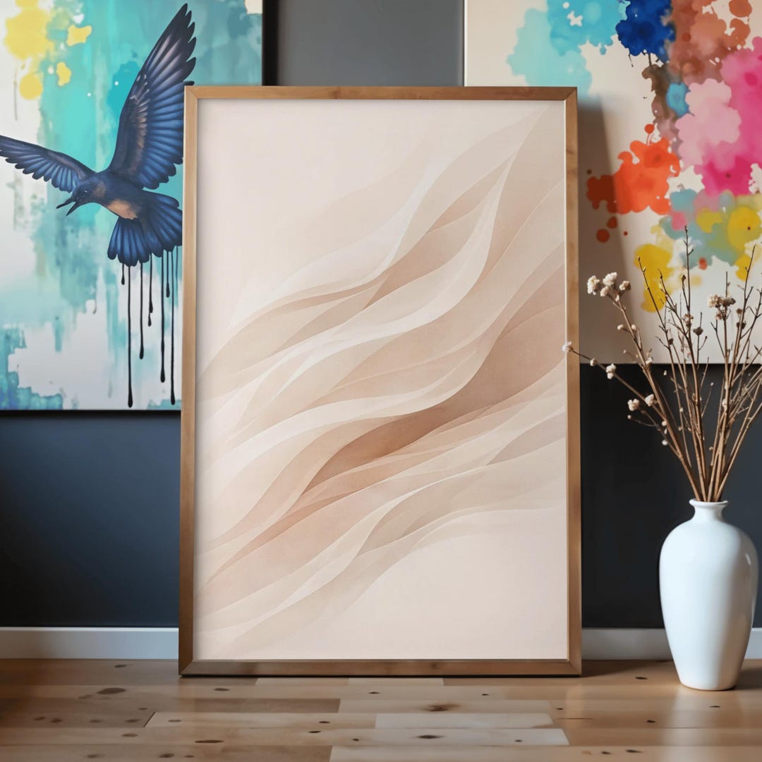 Organic Shape Wall Art Gallery Wall Print Calming Wall Decor Organic ...