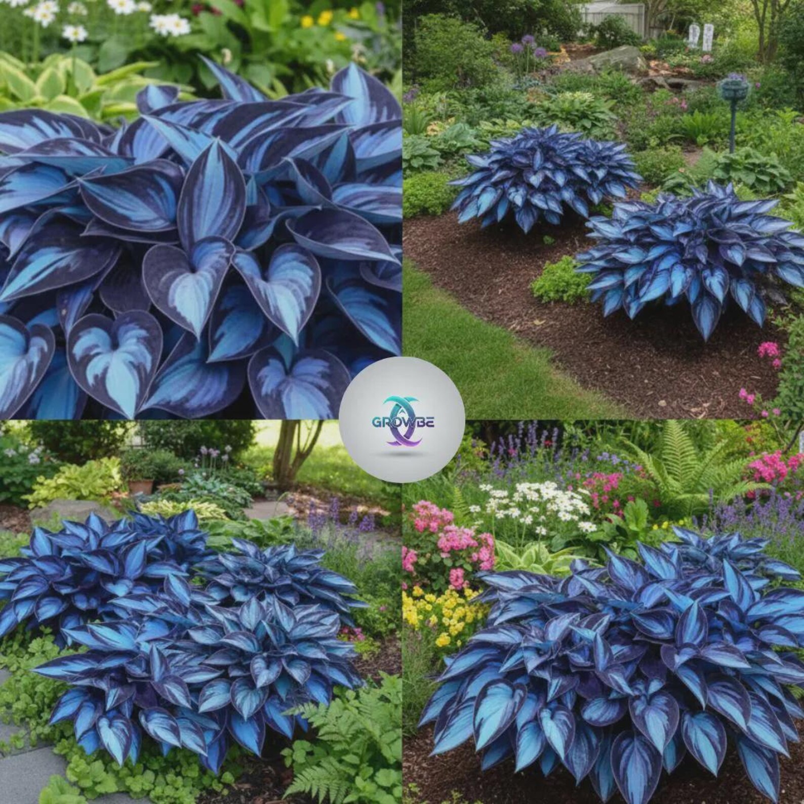 100+ Rare Blue Metallic Hosta Seeds | Perennial Shade Garden Plant ...