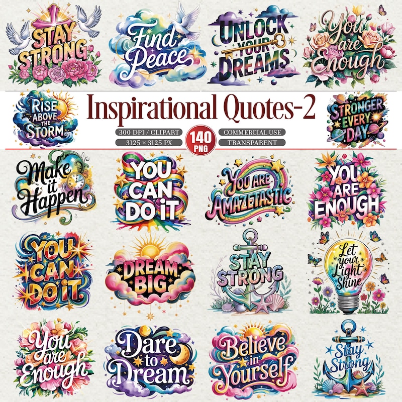 Inspirational Quotes Stickers - Etsy