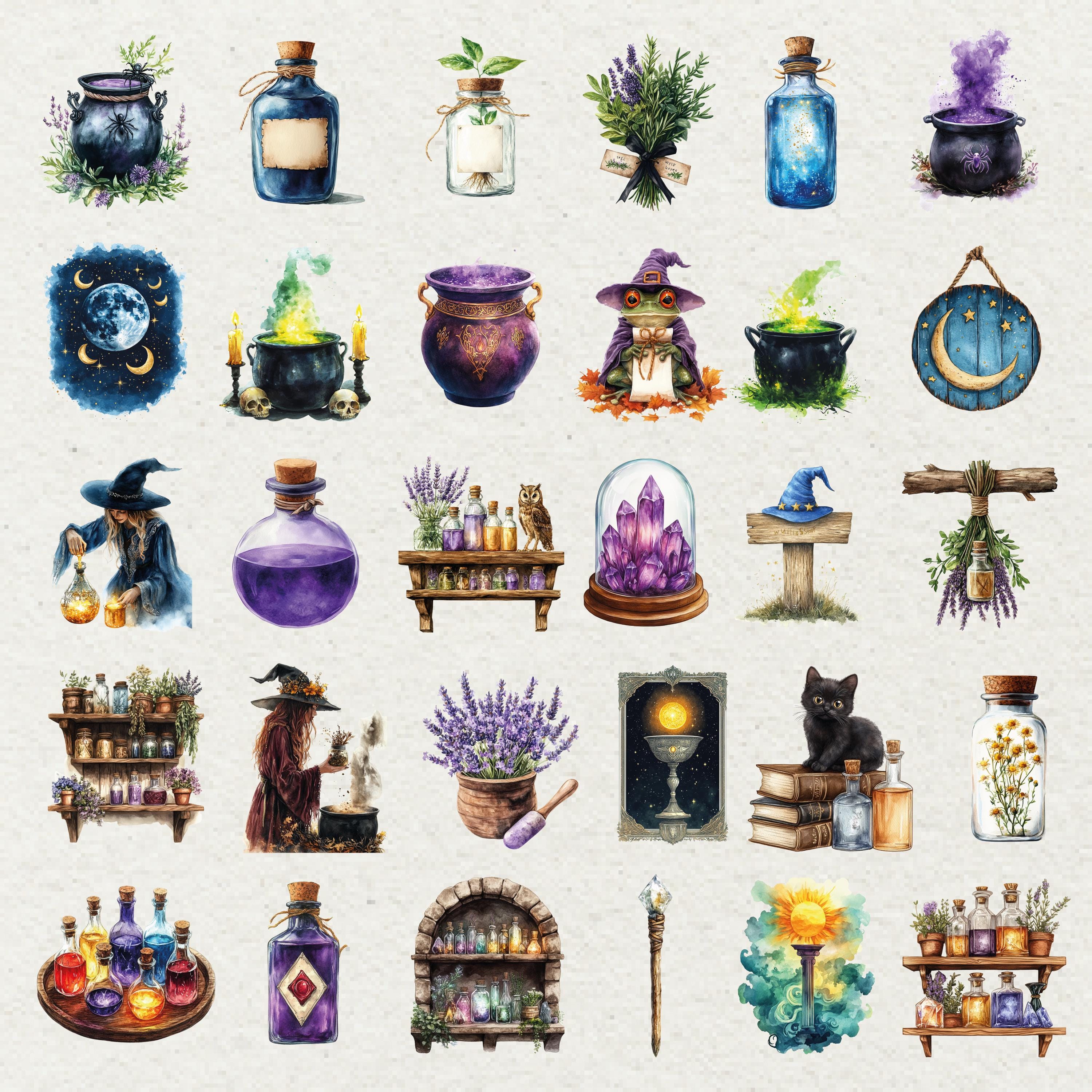Witch Store Clipart Bundle 265 PNG Designs - Etsy