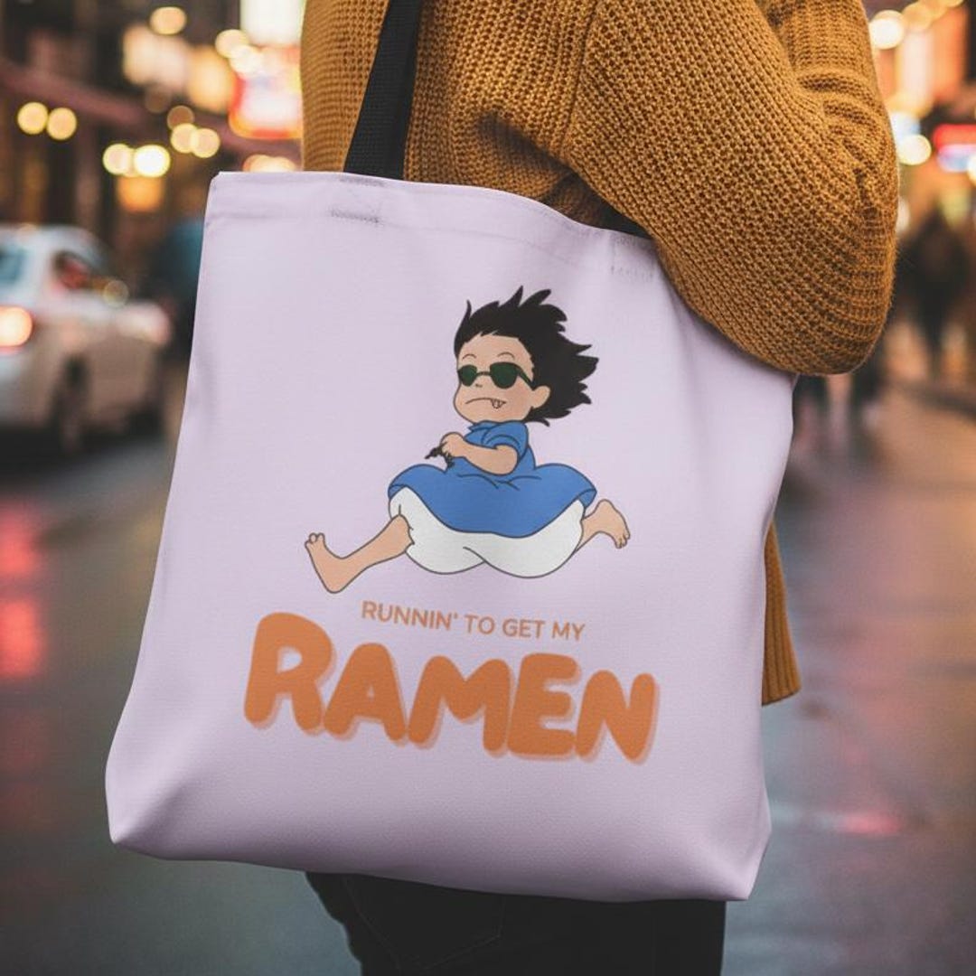 Ponyo Tote Bag (ramen, Purple), Studio Ghibli - Etsy