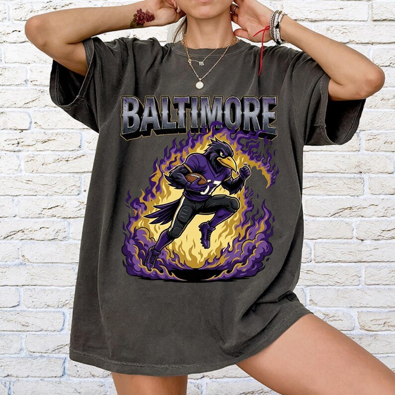 Purple Raven Power Run Scene Baltimore Football Shirt Sweatshirt - Etsy