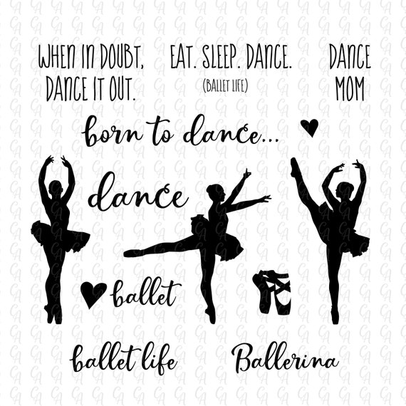 Ballet Bundle SVG Cut File - Etsy
