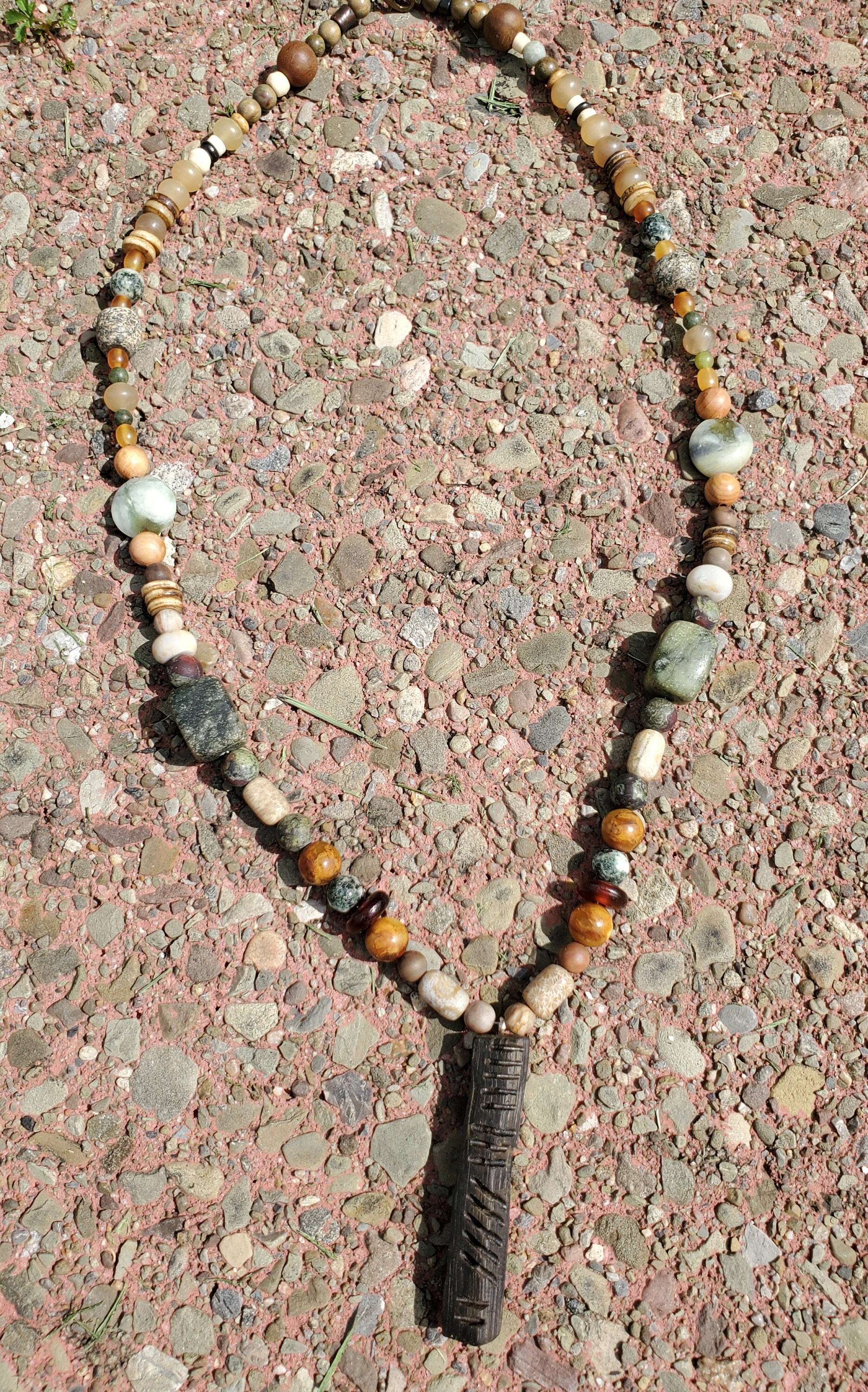 Druid Bog Oak Necklace, Bog Oak Pendant, Druid Pendant, Druid Necklace ...