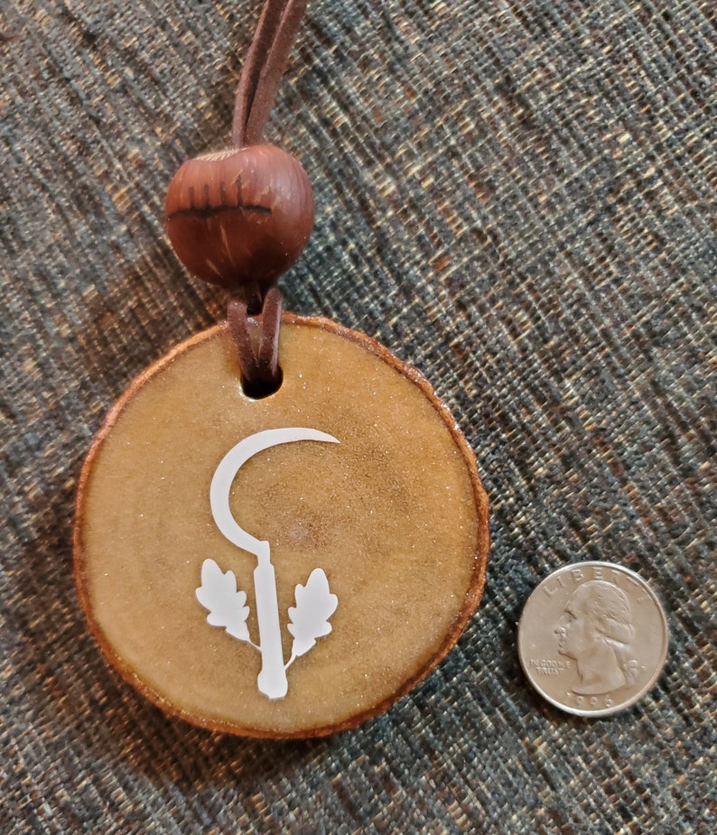 Druid Awen & Sickle Pendant, Druid Awen Pendant, Druid Awen Necklace ...