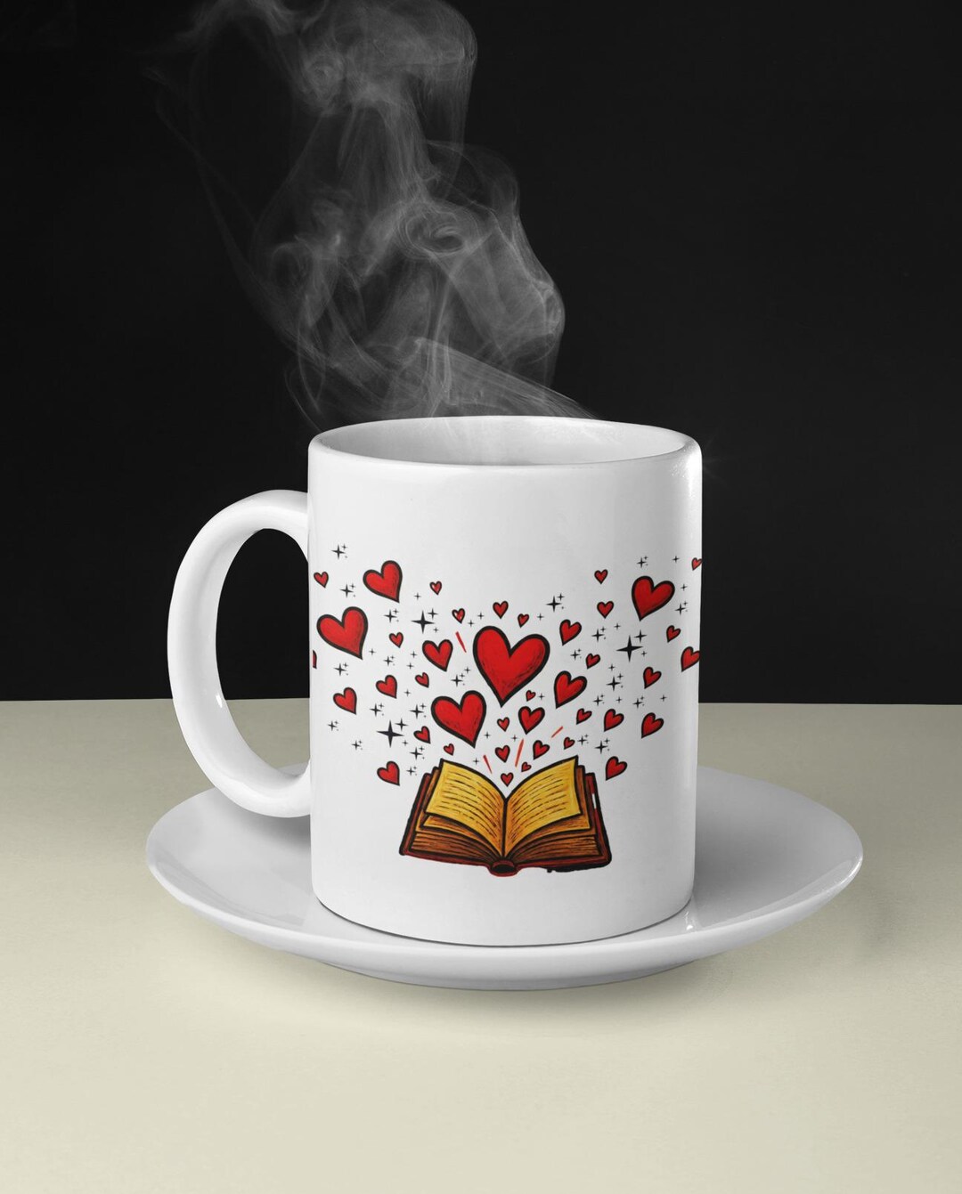 Cute Reading Mugs for Book Lovers, Love Mugs, Coffee Mug, Valentine's ...