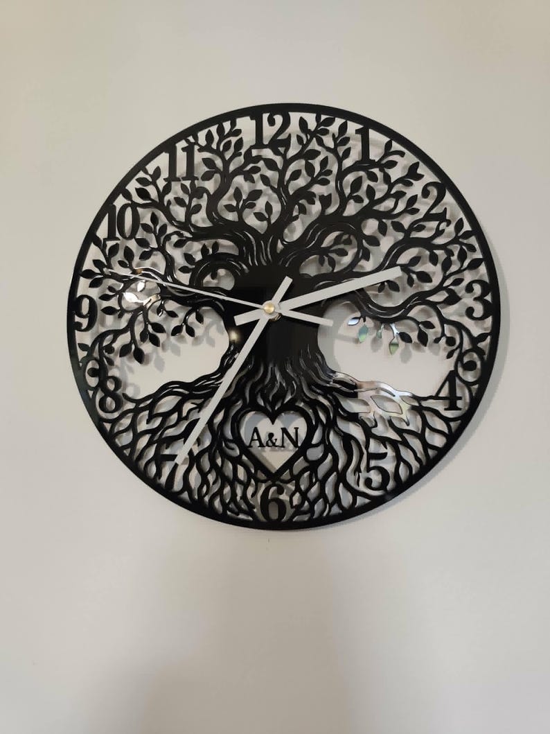 Acrylic Wall Clock 30cm - Modern Design - Silent - Bedroom Decoration ...