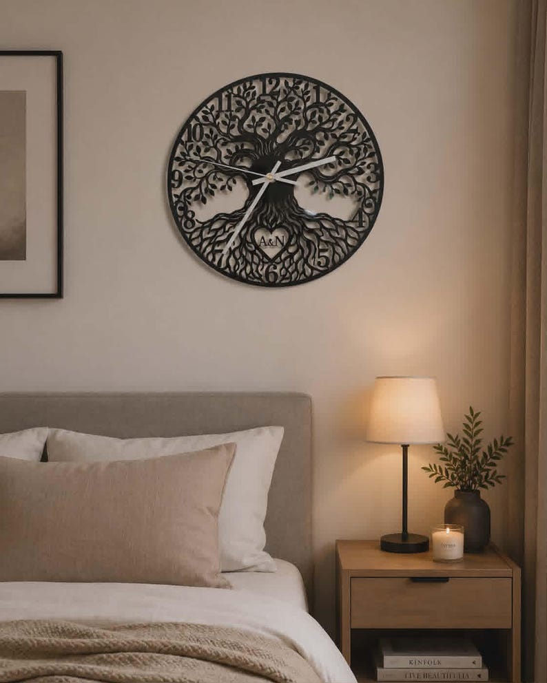 Acrylic Wall Clock 30cm - Modern Design - Silent - Bedroom Decoration ...