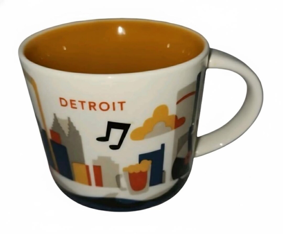 Starbucks You Are Here Detroit Mug 14oz – 2015 YAH Series Coffee Cup ...