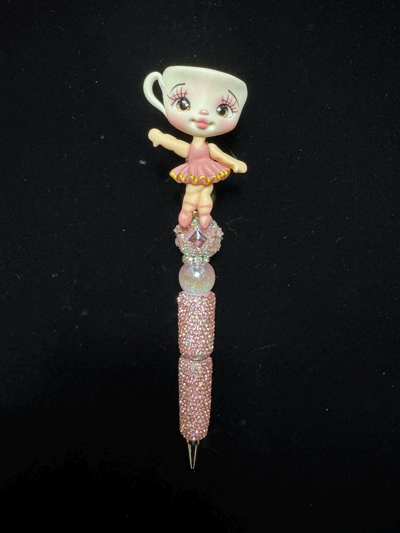 Handmade “ballerina Cappuccina” Character Pen | Coffee Cup Girl Pen ...