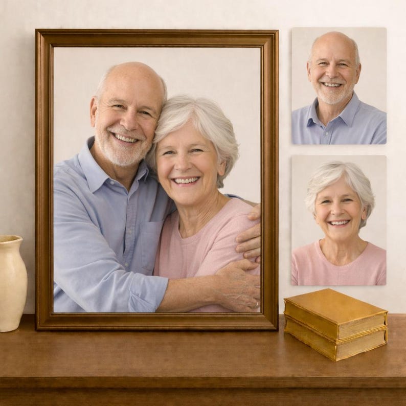 Realistic Photo Merge • Add Loved One to Picture • Custom Memorial ...