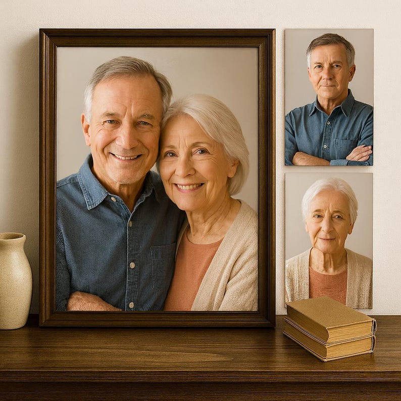 Realistic Photo Merge • Add Loved One to Picture • Custom Memorial ...