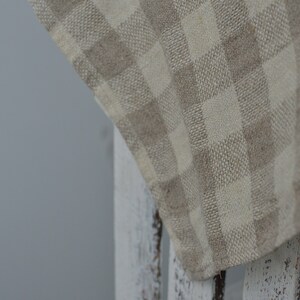 Linen Natural Napkins Checkered in Rough Quality/ Linen Undyed Napkins ...