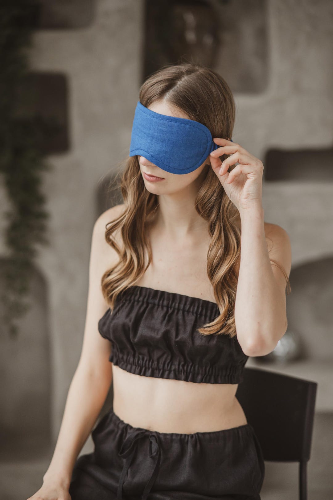 Linen Sleep Eye Mask – Eco Friendly Natural Eye Mask With Cotton ...