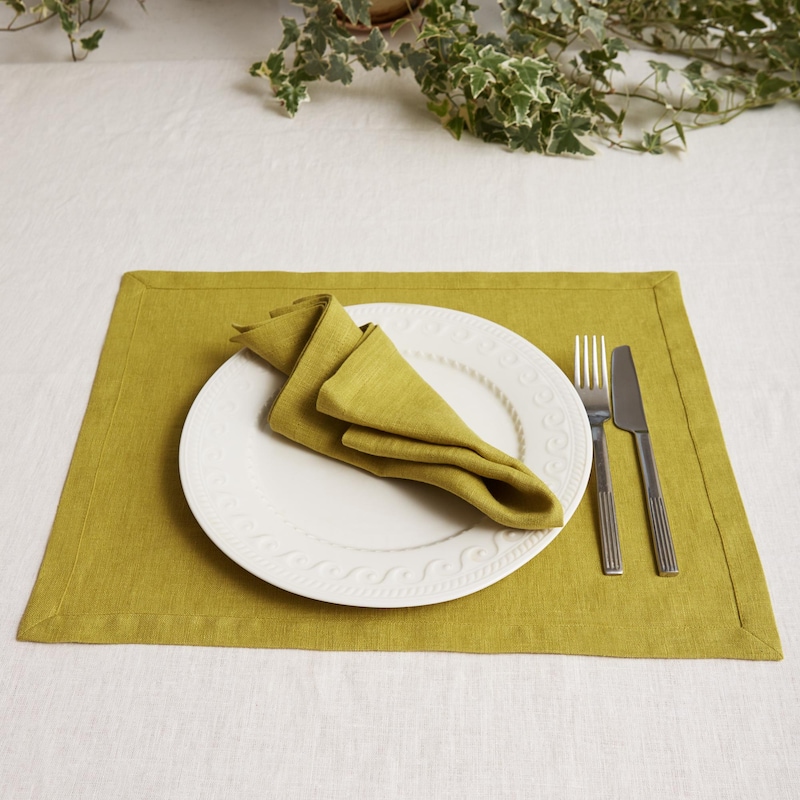 Lime Green Placemats - Etsy