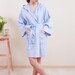 Linen Bath Robe Hooded Short MILDA / Oversize Longsleeve Gown/ - Etsy