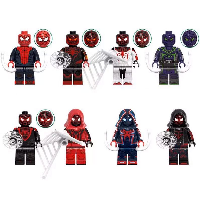 Spider-man Across the Multiverseavengers Mini Figures Set Compatible ...