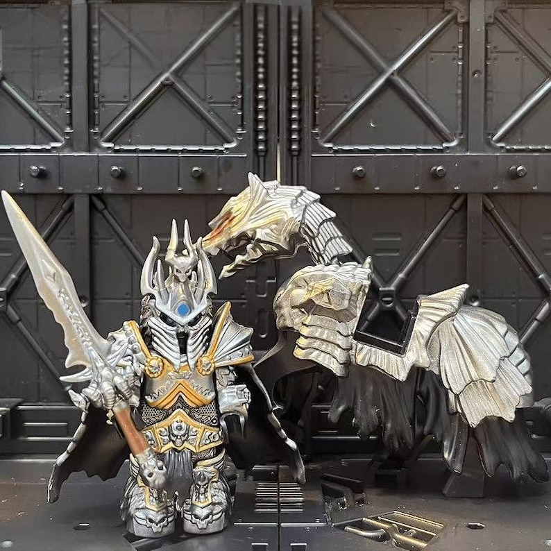 Lich King & Death Knight Minifigures Compatible With Lego World of ...