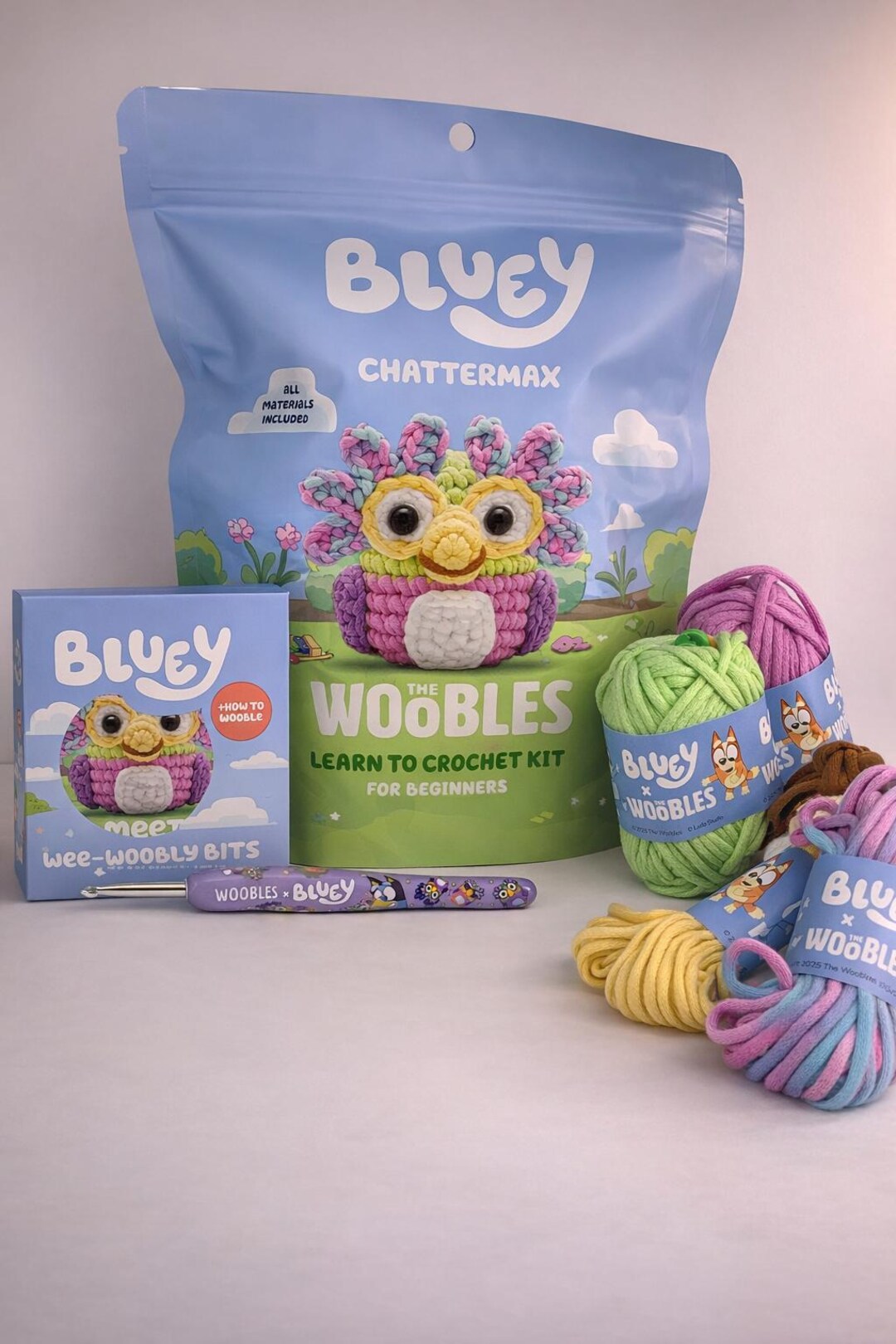 The Woobles Bluey Chattermax Crochet Kit - Etsy