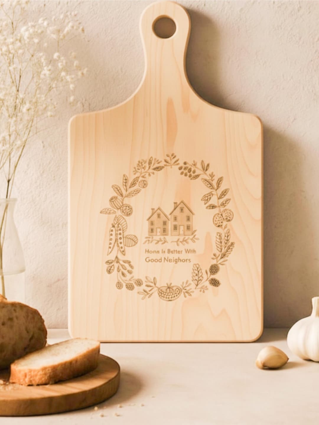 Wooden Cutting Board for Neighbor, Neighbor Gifts, Gifts for Neighbors ...