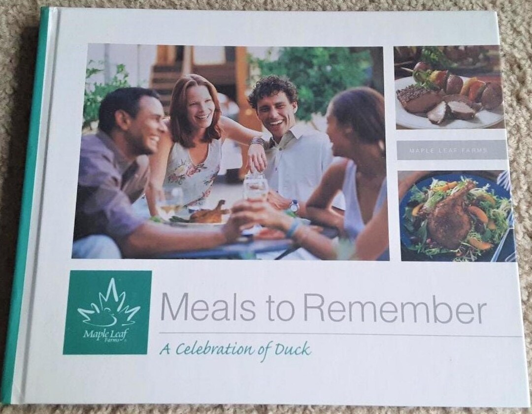 Meals to Remember : A CELEBRATION of DUCK - Hardcover Cookbook - Etsy ...