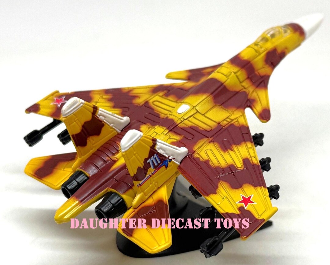 RUSSIAN SU-37 TERMINATOR Attack Jet Airplane -adult Collector Diecast ...