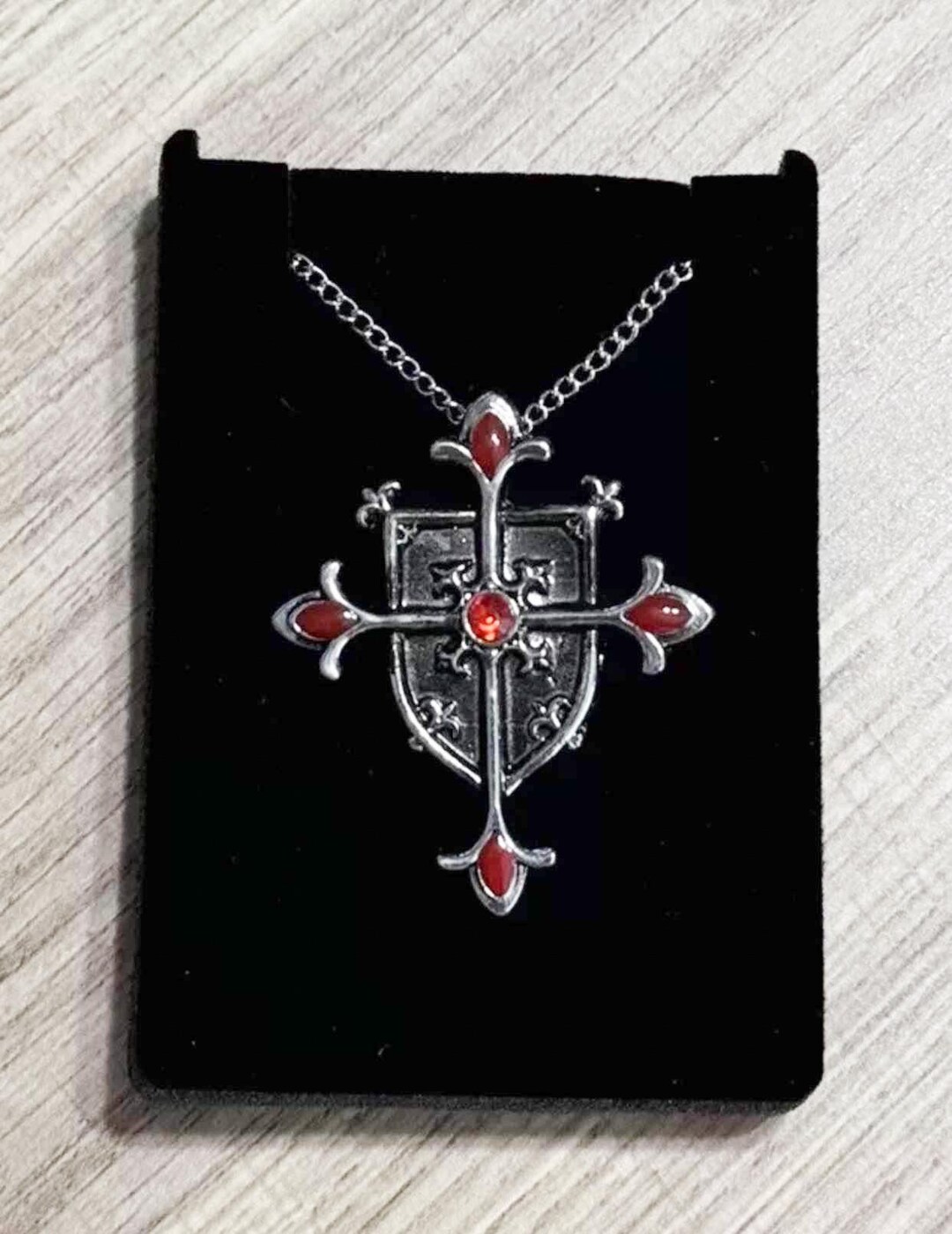 Knights Templar Shield Cross for Protection With 20 Chain - Etsy