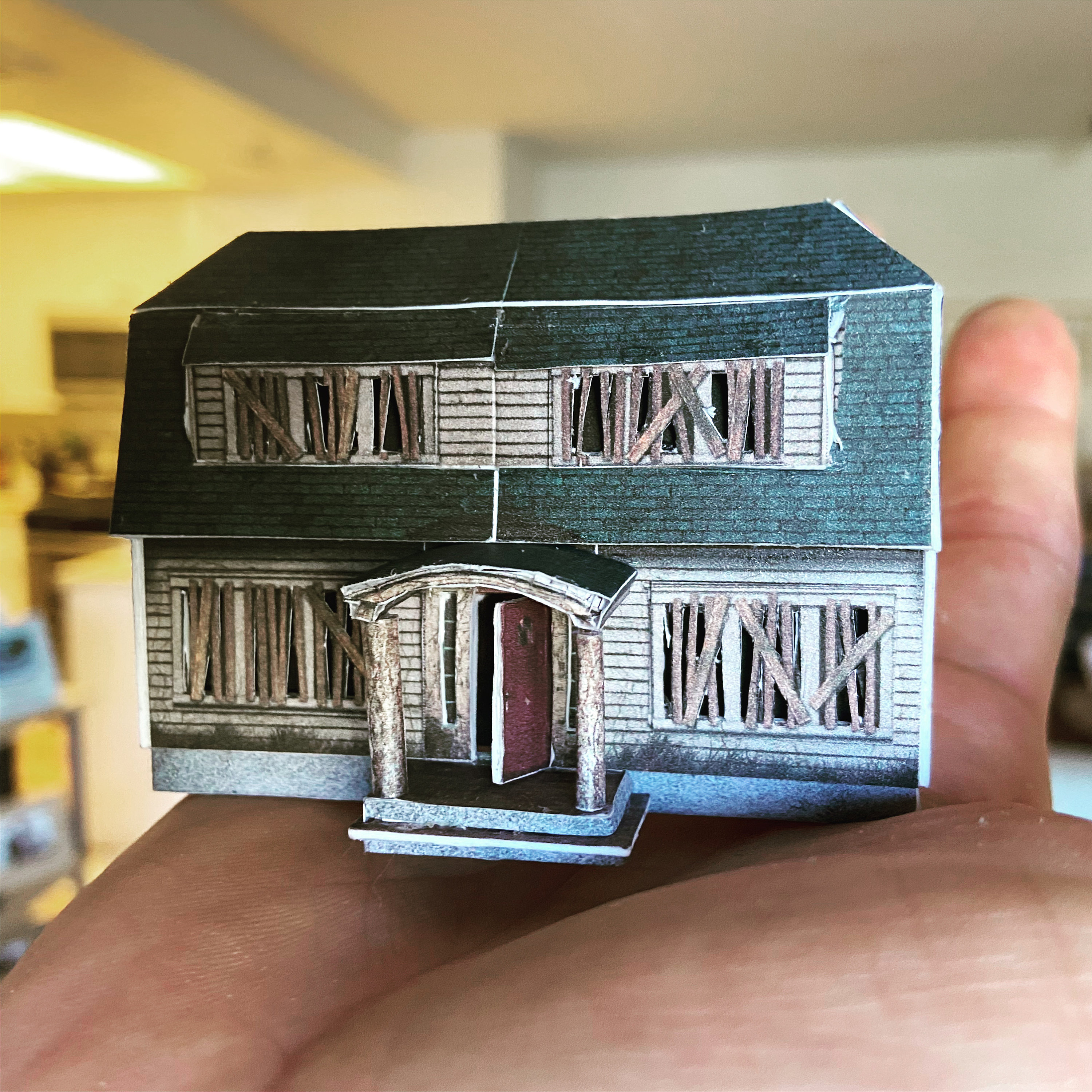 Miniature Horror Houses Made Out of Paper - Etsy