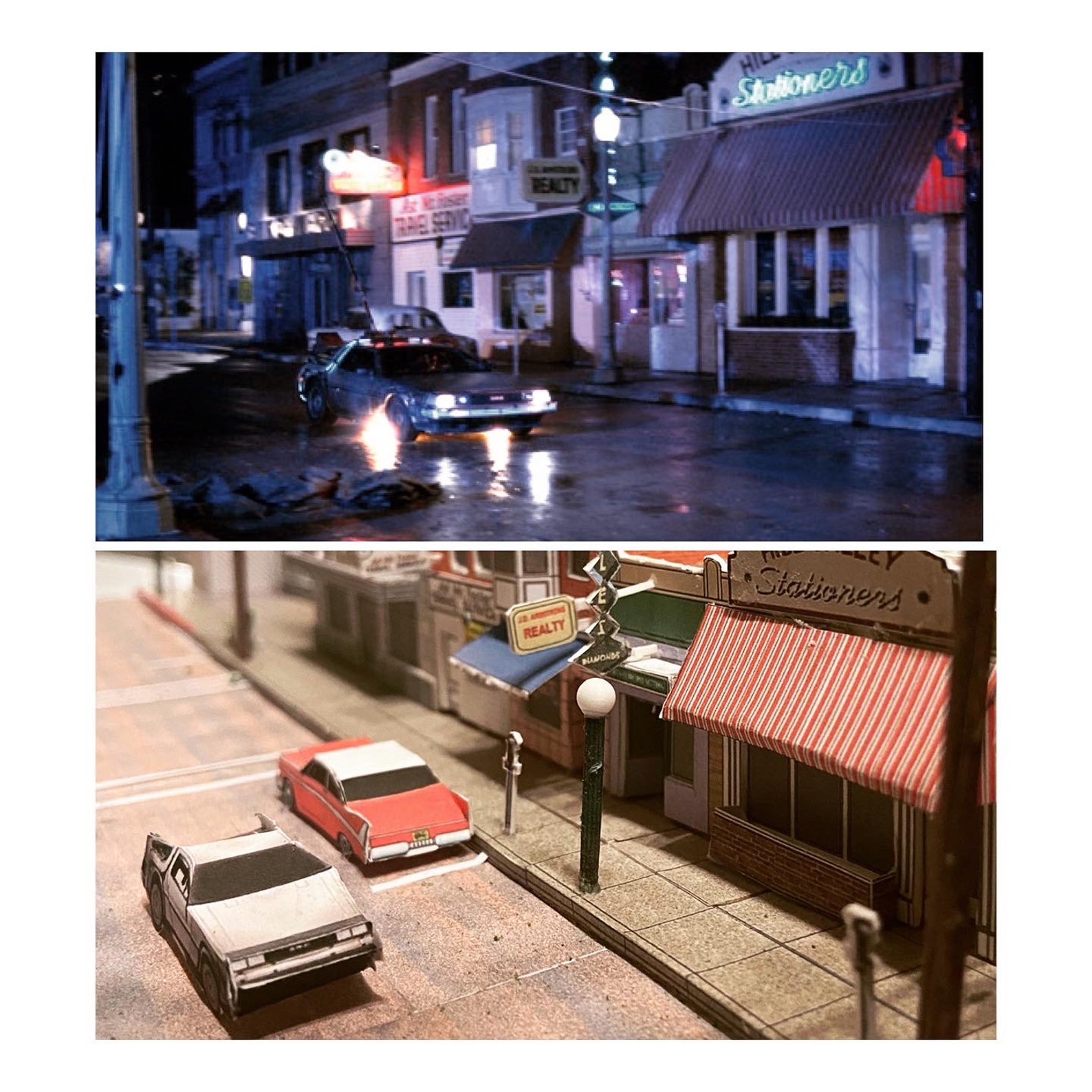 Hill Valley "back to the Future" Diorama (version II) - Etsy