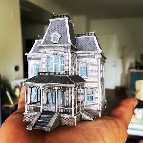 Miniature Horror Houses Made Out of Paper | Etsy