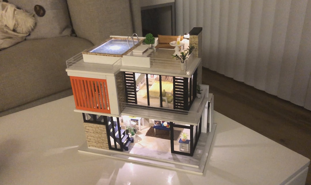 Hause Moderne (the Modern House) Diorama - Etsy