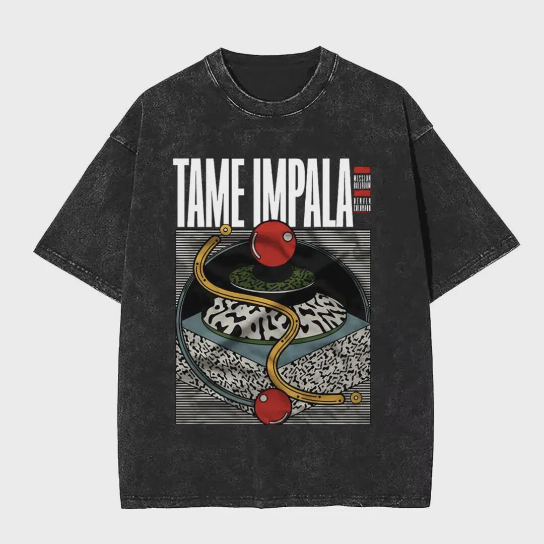 Washed Vintage Tame Impala Graphic Print T-shirts - Etsy