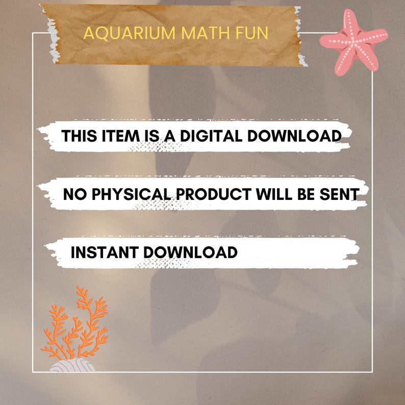 Aquarium Fish Counting Game, Ocean Math Activity, Preschool Number ...